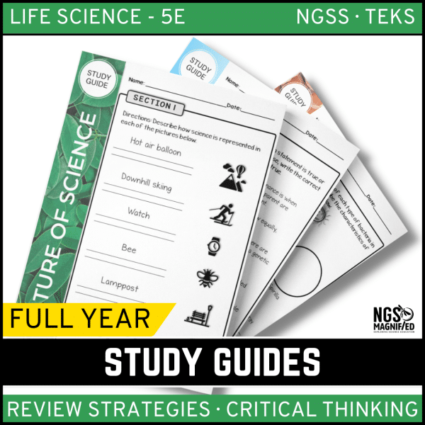 Life Science Study Guide Bundle – Review, Sub plans, Enrichment | NGS ...