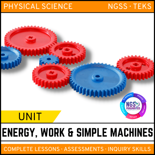 Energy, Work, and Simple Machines Unit 5E Model | NGS Magnified