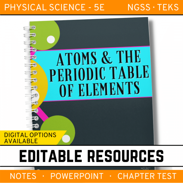 Atoms and the Periodic Table Notes, PowerPoint & Test ~ EDITABLE | NGS ...