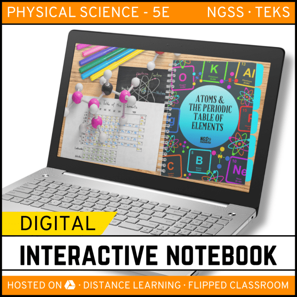 Atoms and the Periodic Table Digital Interactive Notebook | NGS Magnified