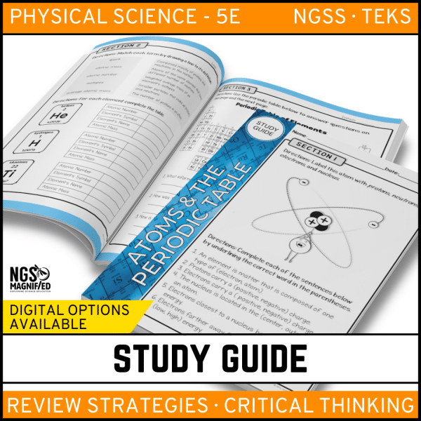 Atoms and the Periodic Table Study Guide | NGS Magnified