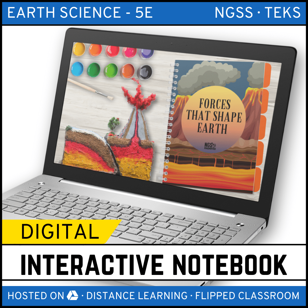 Forces That Shape Earth Digital Interactive Notebook | NGS Magnified