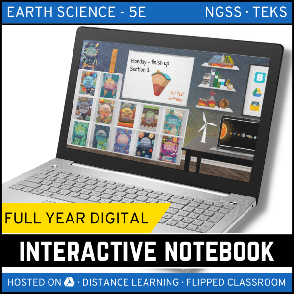 Earth Science Digital Interactive Notebook Bundle | NGS Magnified