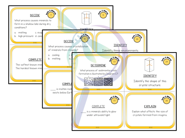 Rocks and Minerals – Task Cards | NGS Magnified