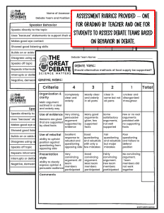 Using Debates In The Science Classroom | NGS Magnified